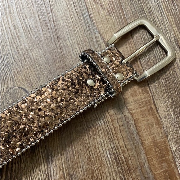 Fossil | Accessories | Copper Color Glitter Belt | Poshmark
